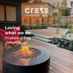 Crete Design Concrete Gas Fire Pit Tables 2024 B2B Commercial Trade ...