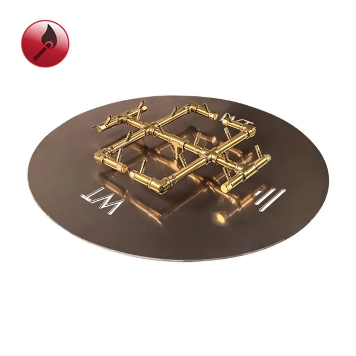 Gas Fire Pits - Brass vs. Stainless Steel Burners- Crete Design